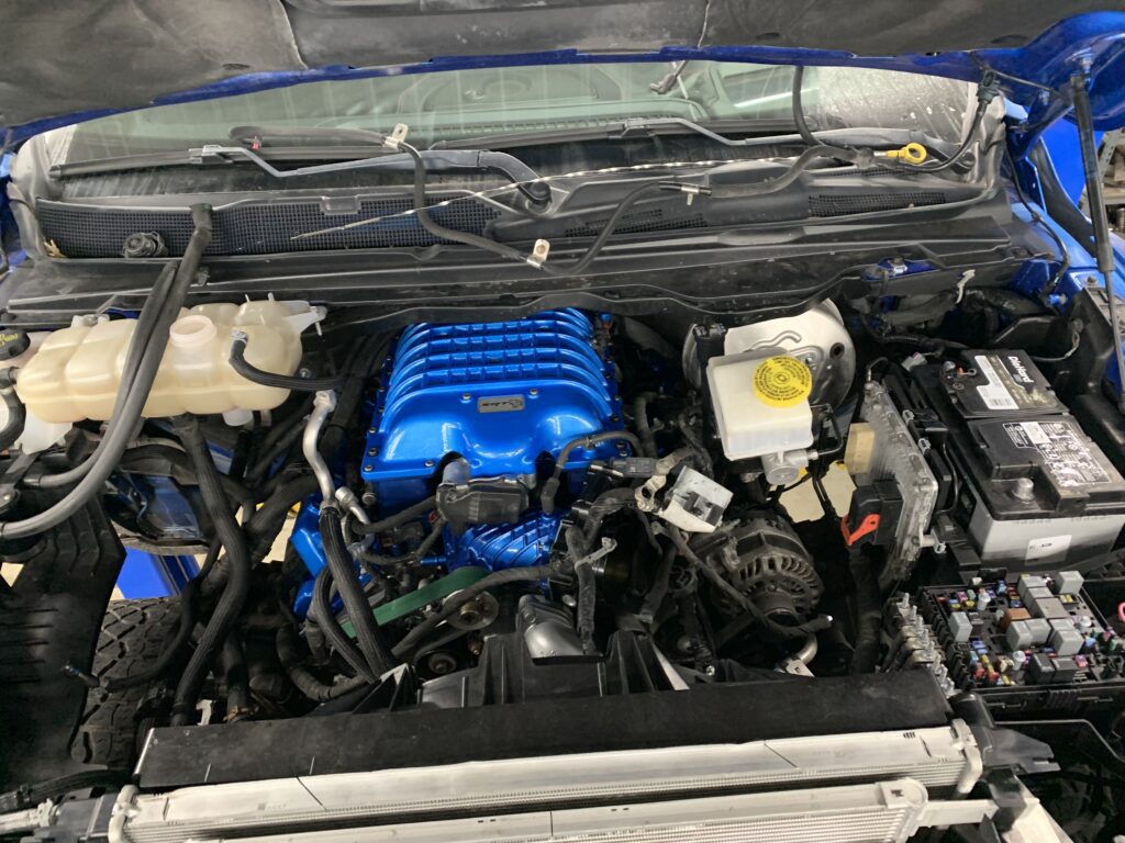 Hellcat Blower Lid Powdercoating - JMB Performance & Powdercoat