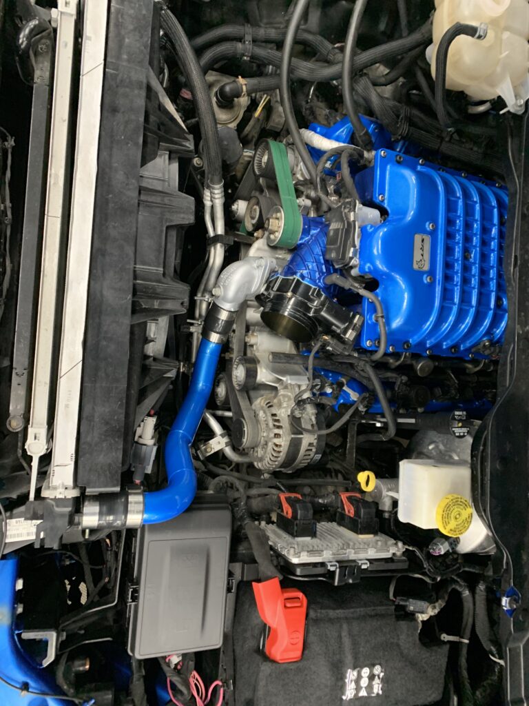 Hellcat Blower Lid Powdercoating - JMB Performance & Powdercoat